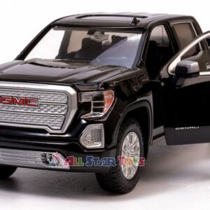 Motor Max 2019 GMC Sierra 1500 Denali Crew Cab Pickup Truck, Black 79362BK - 1/27 Scale Diecast Model Toy Car,unisex-children