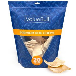 valuebull usa rawhide chips, 2 pound - natural & safe, usa beef hide, long lasting, chemical free, no artificial flavors