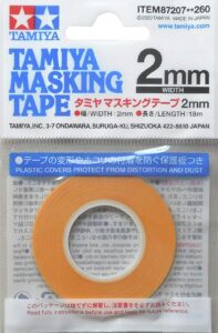 tamiya 87207 masking tape 2 mm/18 m, model making, accessories