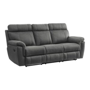 lexicon valois double reclining sofa, gray