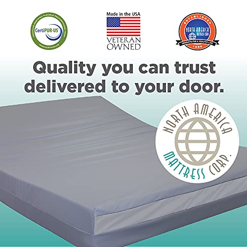 NAMC Advanced Care Therapeutic Fluid Resistant Gel Memory Foam Mattress - 80" X 35" X 8"