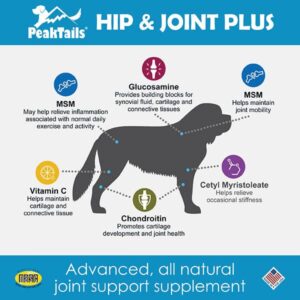 KALA HEALTH PeakTails Arthrix Plus, 150 Count Tablets, Provides Hip & Joint Support for Dogs, Formulated with Clinically Studied Ingredients, MSM, Glucosamine, Chondroitin