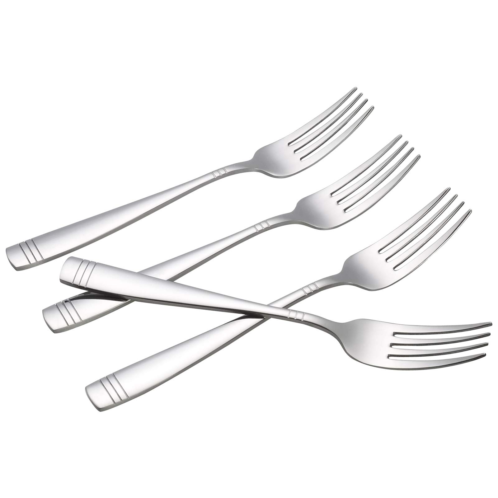 Easymanie Stainless Steel Dinner Forks Set, 12 Pieces