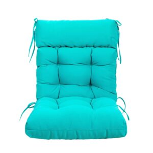 ARTPLAN Outdoor Cushions of Adirondack Chair with High Back Wicker Tufted Pillow for Outdoor Furniture Set of 1, 44"X21"X4", Teal