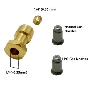 MCAMPAS 3 Way Flame Pattern Pilot Burner with 750 Millivolt Thermopile Assembly Kit for New Deep Fryer