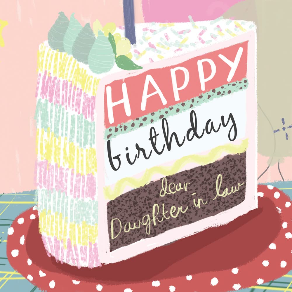 Prime Greetings Daughter In Law Birthday Card, Made in America, Eco-Friendly, Thick Card Stock with Premium Envelope 5in x 7.75in, Packaged in Protective Mailer