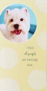 greeting card you're basically wonderful - hope your birthday is too westie west highland white terrier dog