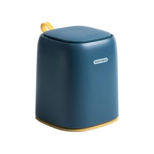 originals 1.5l mini countertop trash can, blue, made of eco-friendly abs+pp material, bpa-free, easy to clean and wash, with silicone handle, snap-on design, odor control