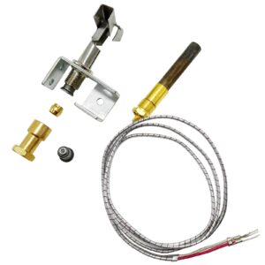 mcampas 3 way flame pattern pilot burner with 750 millivolt thermopile assembly kit for new deep fryer