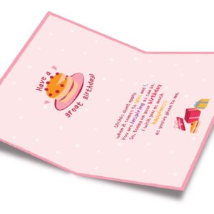 Prime Greetings Birthday Card For Mother In law, Made in America, Eco-Friendly, Thick Card Stock with Premium Envelope 5in x 7.75in, Packaged in Protective Mailer