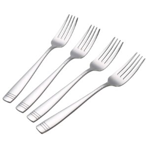 easymanie stainless steel dinner forks set, 12 pieces