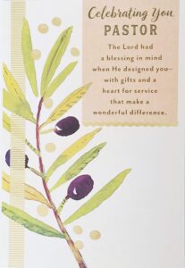 celebrating you pastor ministry clergy appreciation happy birthday greeting card - the lord had a blessing in mind when he designed you