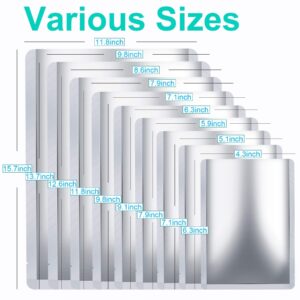 50 PCS 1 Pint Mylar bags for food storage, Heat Sealable Bags Storage Bags for Food, Coffee Beans, tea, grains, etc.(5.9 x 7.9 Inch)