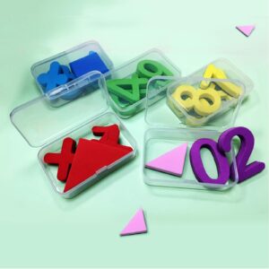 ODOOKON 30pcs Rectangle Mini Clear Plastic Storage Containers Box Case with lid for Small Items, Bead, Jewelry, and Other Craft Projects (M: 3.3 * 2.1 * 0.9inch)