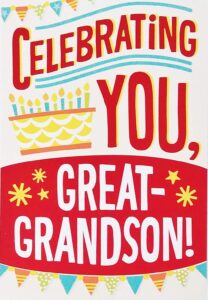 greeting card you're all anyone could ask for in a great-grandson - celebrating you happy birthday