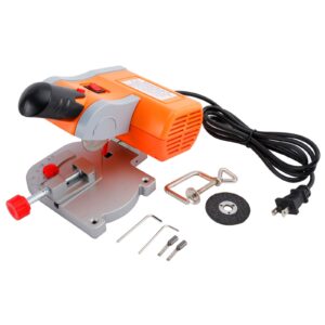 110v mini bench top cut-off miter saw with miter gauge 2" blade for metal wood plastic arts & crafts cutting