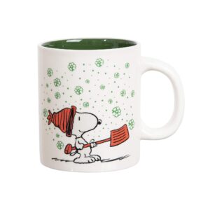 peanuts let it snow snoopy 16 oz. ceramic mug