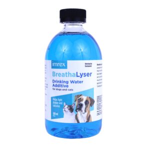 BREATHALYSER imrex Pet Breath Freshener and Dental Care Water Additive for Dogs and Cats | 500 ml