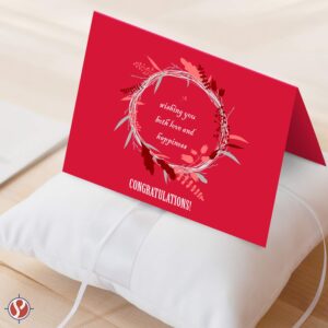 A2 Red Blank Greeting Cards and Envelopes – Great for Holidays, Christmas and 2025 New Year Greetings, Invitations and Thank You Cards | 4.25" x 5.5" (When Folded) | 25 Cards and Envelopes per Pack