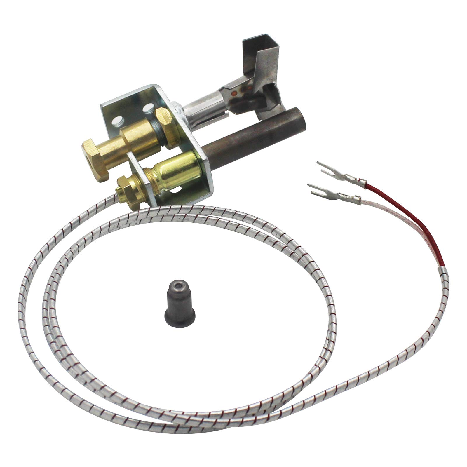 MCAMPAS 3 Way Flame Pattern Pilot Burner with 750 Millivolt Thermopile Assembly Kit for New Deep Fryer