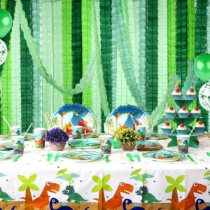 BEISHIDA 12PCS Four Leaf Clover Paper Garland 120ft Green Theme Party Streamer Tissue Flower Hanging Garland for Wedding Baby Shower Christmas Birthday St.Patrick's Party Decor