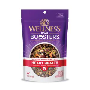 wellness core bowl boosters heart health dog food topper, 4 ounce bag