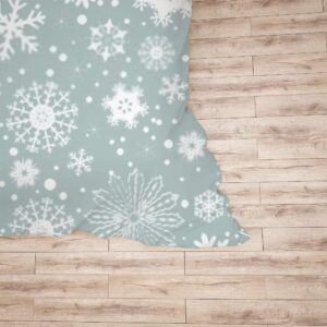 Christmas Snowflakes Bedding Cover Set Queen Size Comforter Cover Duvet Cover, 3 Piece Bedding Set Home Decor Quilt Cover Pillow Shams