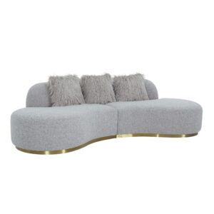 pasargad home simona sofas, w110.6 xd50.08 xh29, grey