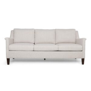 christopher knight home dupont contemporary 3 seater fabric sofa, beige and espresso