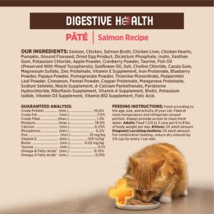 Wellness CORE+ Digestive Health Grain-Free Natural Wet Cat Food, Sensitive Stomach, Easily Digestible (Salmon Pate, 3 Ounce Can, 12 Pack)