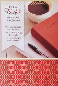 greeting card for a pastor who makes a difference ministry clergy appreciation your commitment to god's word and to shepherding his people is a wonderful gift to our church