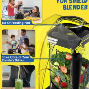 CRANDDI Commercial Quiet Blender, 2200 Watt Professional Countertop Blender with BPA-FREE 80oz Pitcher, Built-in Pulse & 15-speeds Control, Smoothie Blender for Commercial and Home, K90 Black