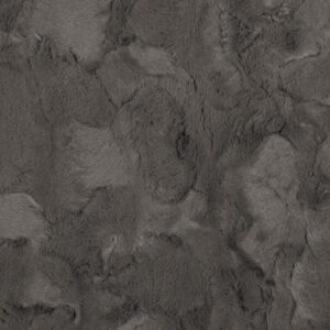 Shannon Fabrics Luxe Cuddle Cut 2yd Hide Char Fabric, Charcoal