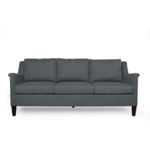 christopher knight home dupont 3 seater sofa, charcoal + espresso