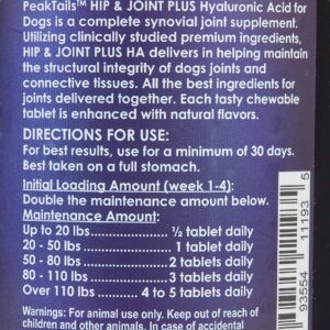 KALA HEALTH PeakTails Arthrix Plus HA, 150 Count Tablets, Provides Maximum Hip & Joint Support for Dogs, Formulated with Clinically Studied Ingredients, MSM, Glucosamine, Chondroitin, Hyaluronic Acid