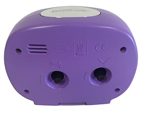 Unity Beep LED Light Alarm Clock, Purple, 3.5" x 3" x 1.77"