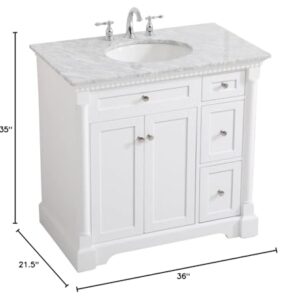 Elegant Decor Indoor Modern Under Sink Bathroom Fixtures Storage Organizer Cabinet 48 inch Single Bathroom Vanity - Teak with backsplash