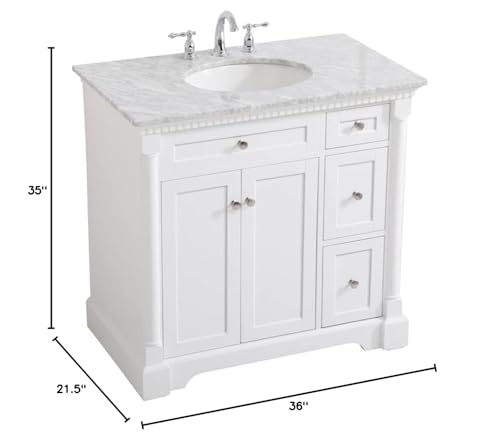 Elegant Decor Indoor Modern Under Sink Bathroom Fixtures Storage Organizer Cabinet 48 inch Single Bathroom Vanity - Teak with backsplash