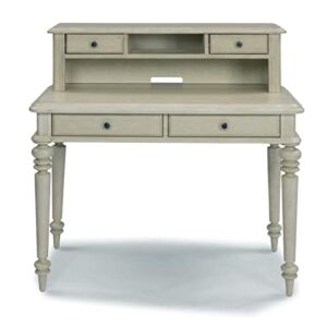 Homestyles Provence Desk with Hutch, White