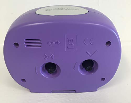 Unity Beep LED Light Alarm Clock, Purple, 3.5" x 3" x 1.77"