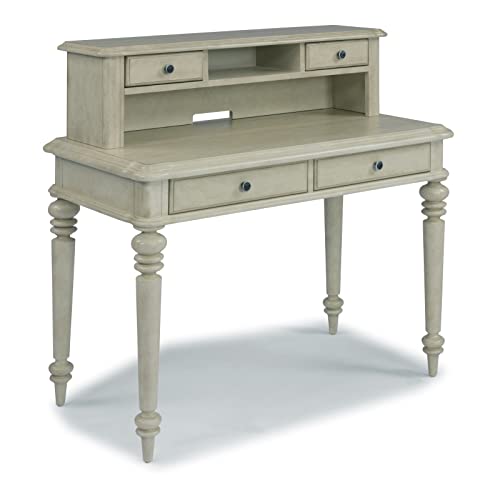 Homestyles Provence Desk with Hutch, White