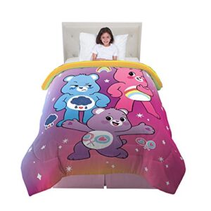 franco kids bedding super soft reversible comforter, twin/full, care bears