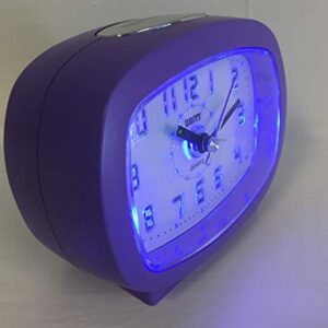 Unity Beep LED Light Alarm Clock, Purple, 3.5" x 3" x 1.77"