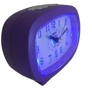 Unity Beep LED Light Alarm Clock, Purple, 3.5" x 3" x 1.77"