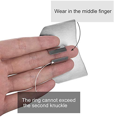 Jupswan Finger Guards for Cutting Stainless Steel Knife Cutting Protector Kitchen Tool Chef Knife Finger Guard for Food Chopping Cutting Avoid Hurting (3-Pack)