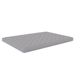 DHP Dana 6 Inch Quilted Full Mattress with Removable Cover and Thermobonded Polyester Fill, Gray