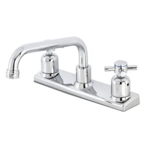 kingston brass fb2131dx concord 8" centerset kitchen faucet, polished chrome