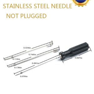 YANDIA Fish Venting Tool Three Sizes of Stainless Steel Needle with Plastic Storage Bin （Fish Will Not Clog The Needle）