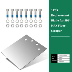 Monkey King Bar- SDS Max Chisel Floor Scraper Replacement Blades for 6-in Wide