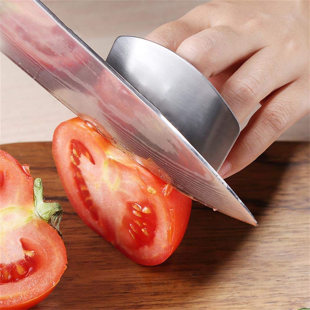 Jupswan Finger Guards for Cutting Stainless Steel Knife Cutting Protector Kitchen Tool Chef Knife Finger Guard for Food Chopping Cutting Avoid Hurting (3-Pack)